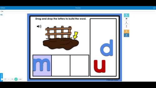 CVC Words Boom Cards™ Short Vowel U by Teach then Cheer - Nathalie Gaebe