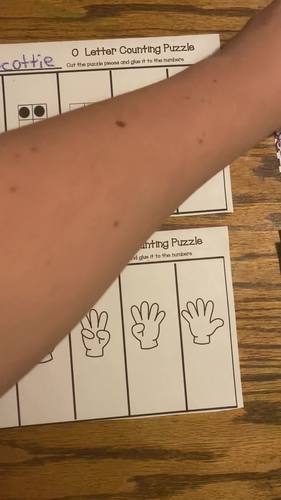 Letter Counting Puzzles- Numbers Up to Five by Hannah Cramer | TPT