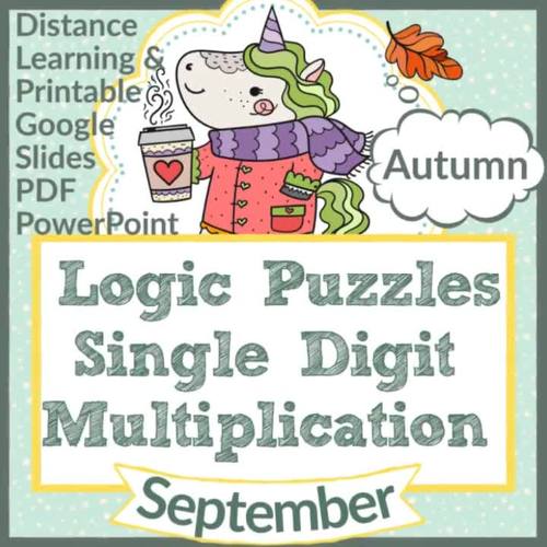 Dollar Deal Math Logic Puzzles Multiplication Enrichment Fall Autumn