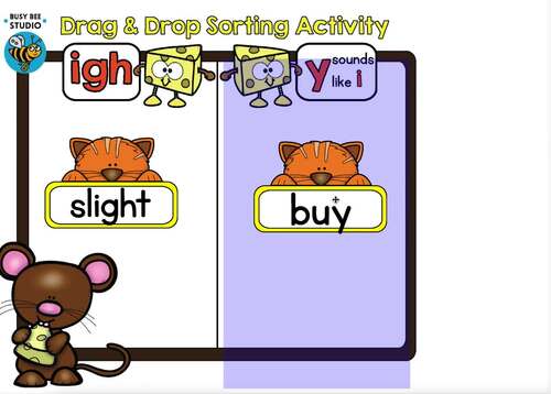 LONG I VOWEL TEAMS IE IGH Y SORT PHONICS BOOM CARDS 1ST GRADE SORTING ...