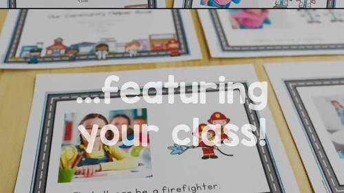 Community Helper Emergent Reader - EDITABLE! by Books and Giggles