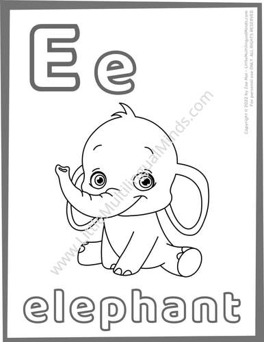 A to Z Alphabet Coloring Pages, Activities for Preschool, Pre-K and ...