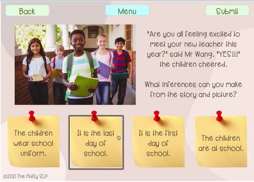 Social Inferencing Boom Cards | Social Skills | Elementary & Middle