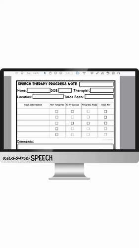 Speech Therapy Handouts: Parent Handouts, Data, Progress Notes, SLP