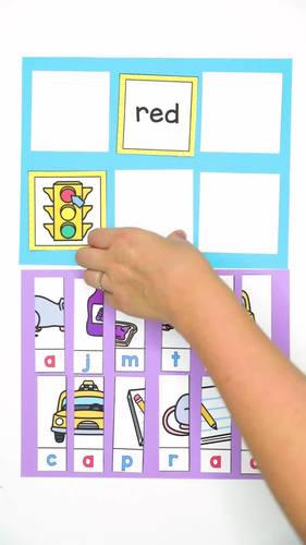 CVC Words Centers and Phonics Activities for Kindergarten or First Grade