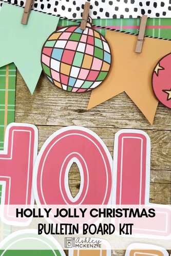December Bulletin Board Bundle Jolly Christmas Bulletin Board Letters ...