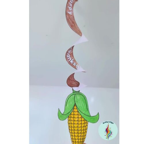 Thanksgiving Decorations Craftivity Turkey Spiral Craft November ...
