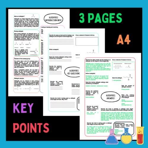 Aldehydes Introduction Organic Chemistry by Science House | TPT