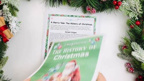 2nd Grade Winter Christmas History Reading Lesson RI.2.1 Ask & Answer ...