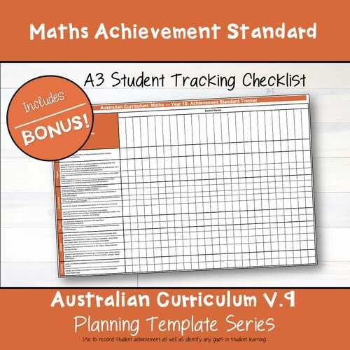 V9 Australian Curriculum MATHEMATICS ACHIEVEMENT STANDARD CHECKLISTS ...