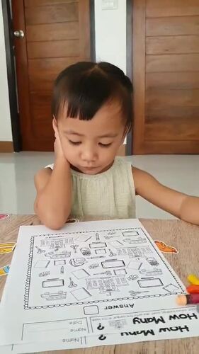 Counting to 10 Worksheets School Supplies Themed Fun Numbers For ...