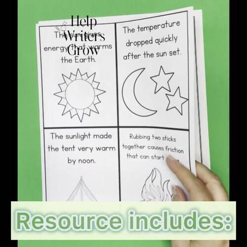 Heat Vocabulary Word Wall & Science Center by Help Writers Grow | TPT