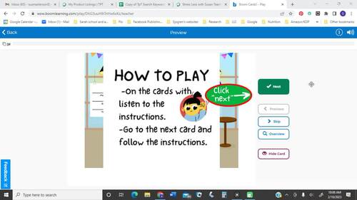 Listening & Auditory Working Memory Practice Game for BOOM: New Year ...