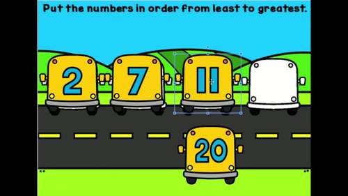 Back to School Number Order Digital Game for Google Classroom | TpT