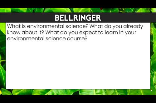 325 Environmental Science Writing Prompts | Bellringers | Do Nows | Digital