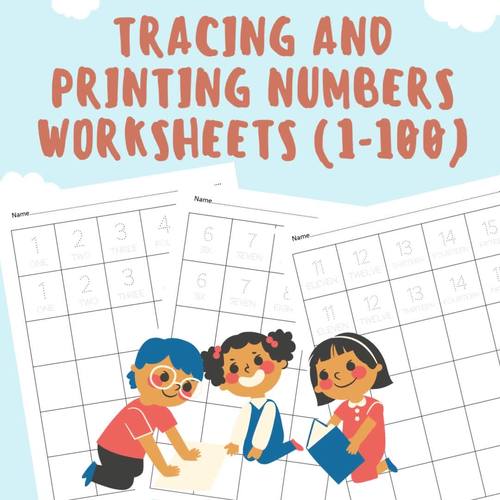 Number Tracing Writing Alphabet Letter Writing Practice Number 1-100