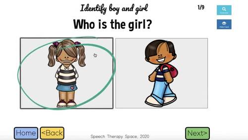 Subject Pronouns - Distance Learning Boom Cards He/she by Speech ...