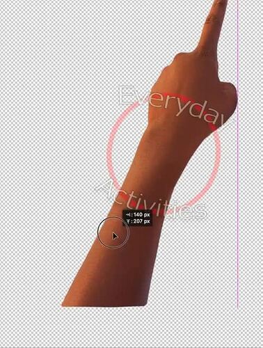 Stock Photo Person Of Color Left Hand Pointing With Index Finger