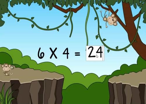 BOOM Cards Multiplication Fill In Math Fact 100 Unique Cards Jungle ...