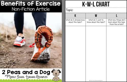 Benefits of Exercise Non-Fiction Article by 2peasandadog | TPT