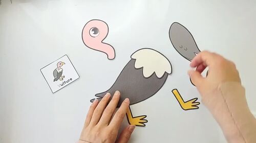 Vulture Craft Letter of the Week Activity Wild Birds Letter V Coloring ...