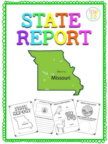 Missouri State Research Report by TCHR Two Point 0 | TpT