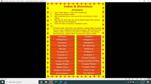 No Prep Digital Speech Therapy | Roll a Picture Bundle by Speech ...