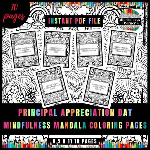 Principal Appreciation Day, Door Decorations Saying Coloring Pages