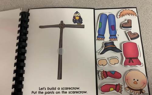 Build a Scarecrow Fall Adapted and Interactive Book | TPT