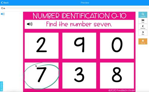 Number Identification 0-10 / Distance Learning / Boom Cards™ | TPT