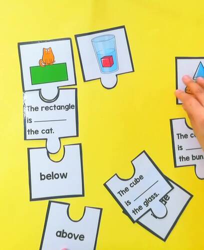2D and 3D Shapes and Positions Task Cards by The Joy in Teaching