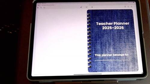 Denim Digital Teacher Planner 2025-2026 by TechedOutTeacher | TPT