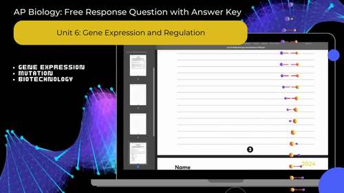 AP Biology Curriculum | Unit 6 Free Response Question FRQ | Biotech ...