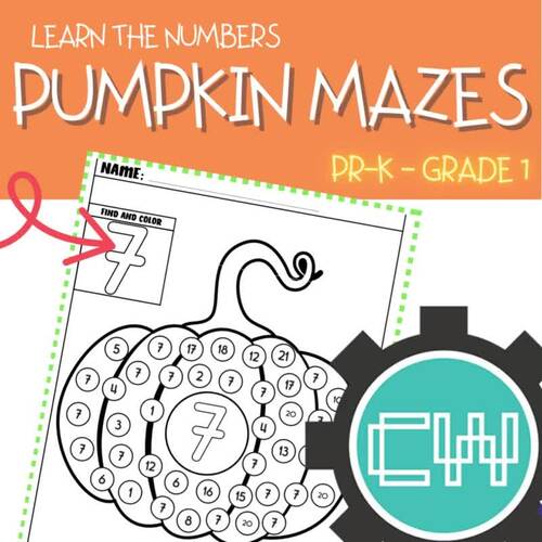 Pumpkin Puzzle Number Maze Pack: Navigating Numerical Adventures
