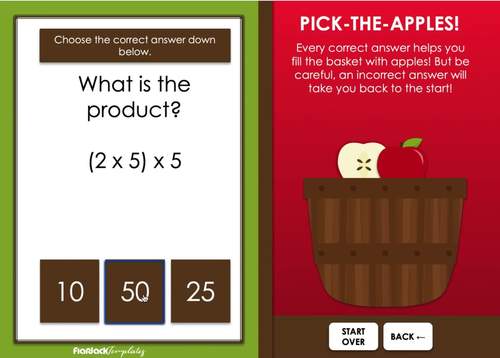 Associative Property of Multiplication Boom Cards Math Game | TPT