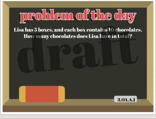 3rd Grade Problem of the Day: Numbers & Operations/Algebraic Thinking