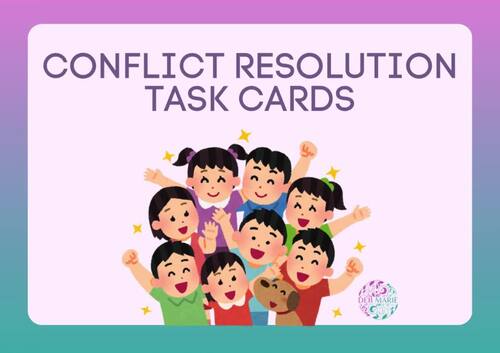 Conflict Resolution Task Cards - Digital Slides Activity with Lessons ...