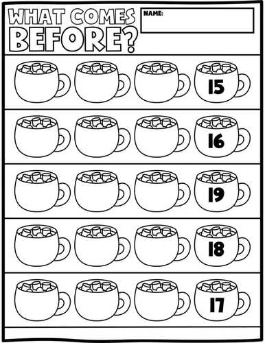 Before and After Teen Numbers Worksheets | Decompose & Compose | Winter ...