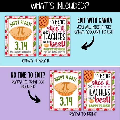 Pi Day 3.14 Teacher Appreciation Signs Poster, Faculty Staff Pie Math ...