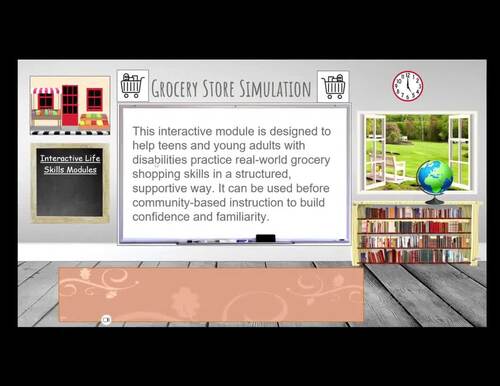 Interactive Life Skills Module: Grocery Store Simulation | PowerPoint ...