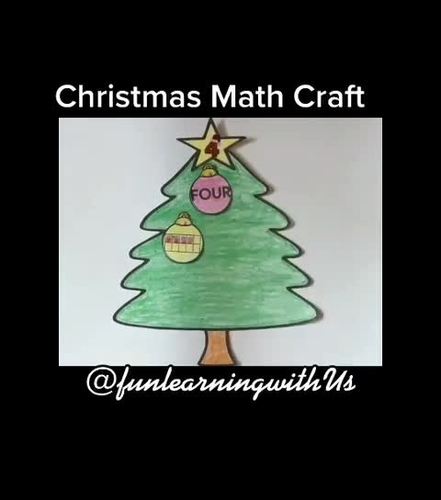 Christmas Tree math Craft | Subitizing Math Craft | December Math Craft