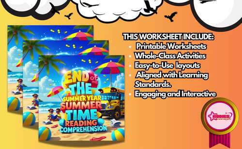 Summer Time End of the Year Opinion Prompt Writing 2nd,3rd,4th,5th,6th ...