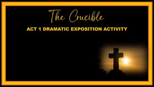 The Crucible Act 1 - Dramatic Exposition Annotation Activity | TPT