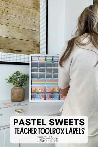 Pastel Sweets Classroom Decor | Teacher Toolbox Labels - Editable!