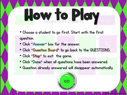 NO PREP MATH GAME l EQUAL AND UNEQUAL numbers to 20 l POWERPOINT GAME