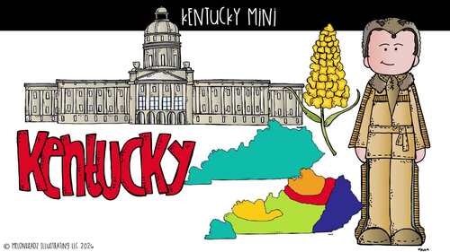 Kentucky clip art, state Mini by Melonheadz Clipart | TPT