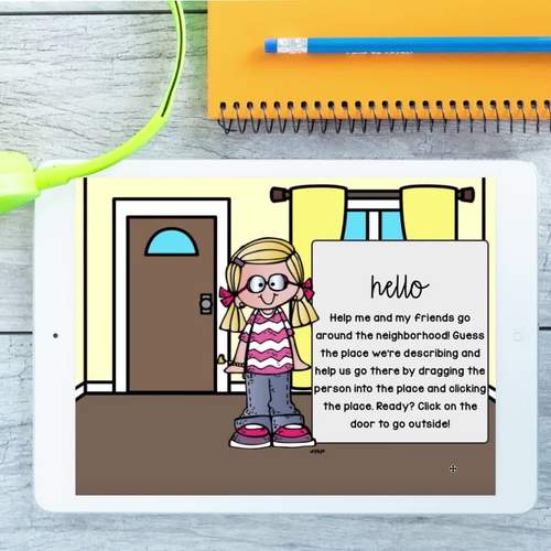 Places in the Community | Making Inferences Boom Cards™ by Little Beacon