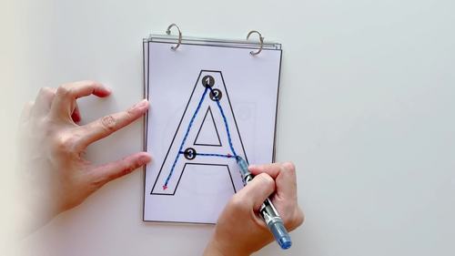 Letter B Pre-Writing | Real Pictures Task Card | Early Intervention | SPED