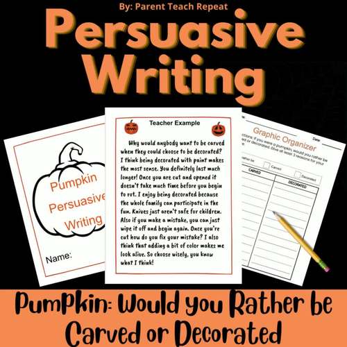 Halloween Persuasive Opinion Writing | Would You Rather | Writing Process