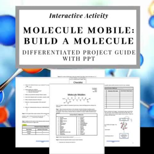 Molecule Mobiles: Building 3D Molecules Project Guide & PowerPoint